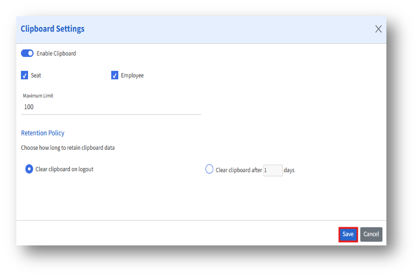 How to configure System Settings and What are the clipboard settings?